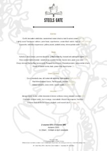 Our Menus - Steels Gate Wines